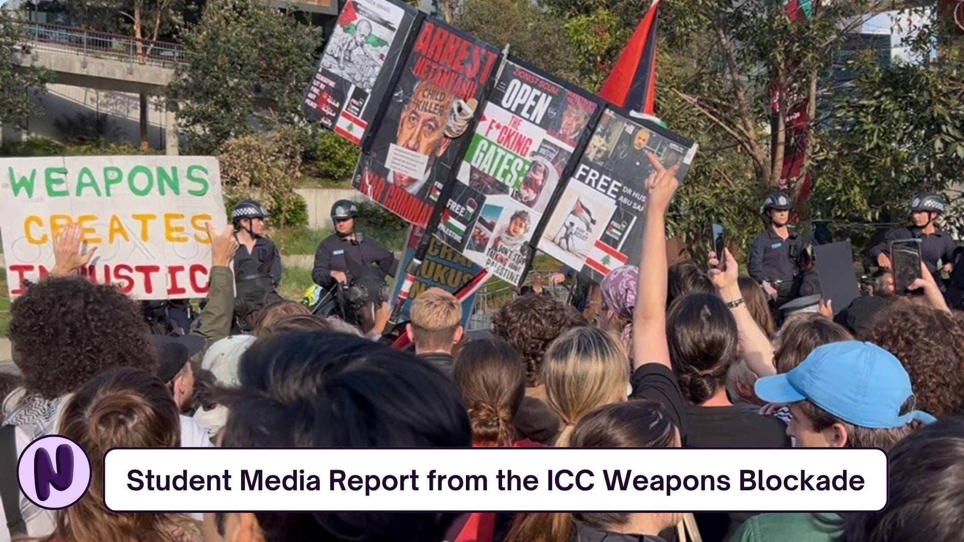 Student Media Report from the ICC Weapons Blockade